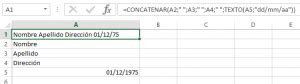 CONCATENAR en Excel fácil y con ejemplos BUSCARV