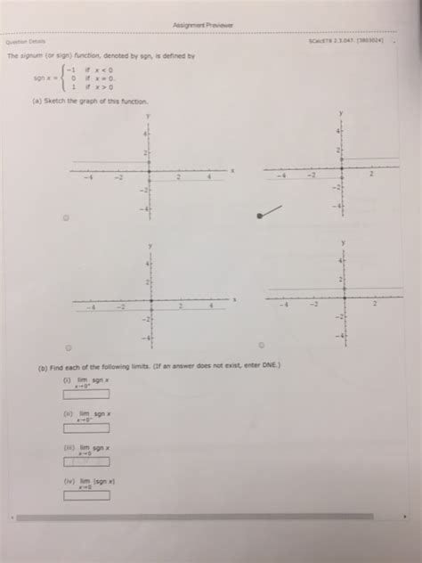 Solved The Signum Or Sign Function Denoted By Sgn Is