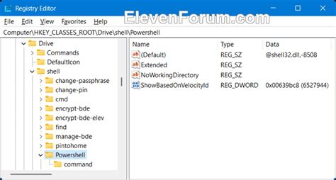 Add Or Remove Open Powershell Window Here Context Menu In Windows 11