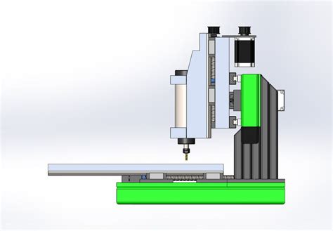 Desktop Size Cnc Router Mk2 Solidworks 3d Cad Model