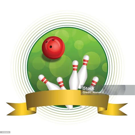 배경기술 추상적임 초록색입니다 볼링 아르카디아 볼 골드 리본상 서클 프페임 0명에 대한 스톡 벡터 아트 및 기타 이미지 0명