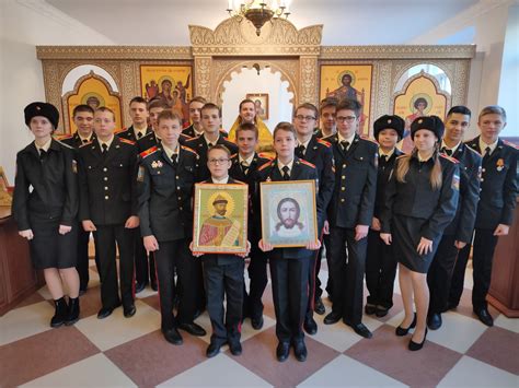 Литургия в кадетском корпусе Приход Святого Георгия Победоносца