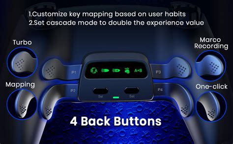 programmable back paddles for ps5 controller rise 4 0 remap kit for