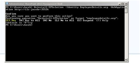 Powershell Commands To Update Uninstall And Remove Solution In