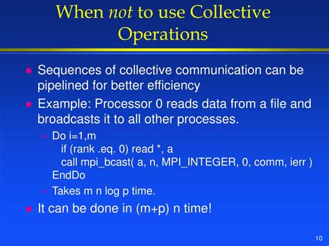 Ppt Introduction To Collective Operations In Mpi Powerpoint Presentation Id5576467