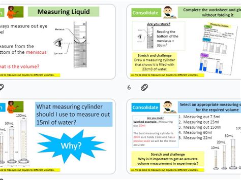 Measuring Volume Ks3 Science Lesson Teaching Resources