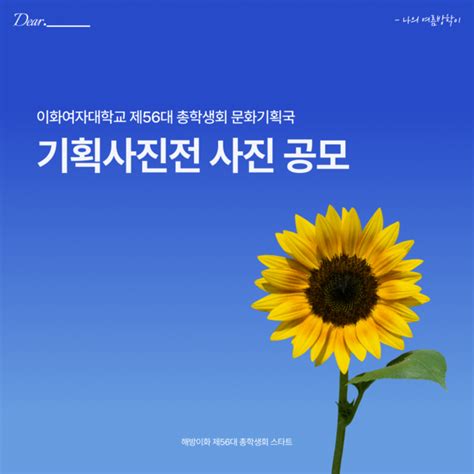 총학생회 기획사진전📸 공모 안내 해방이화 제57대 총학생회 스텝업