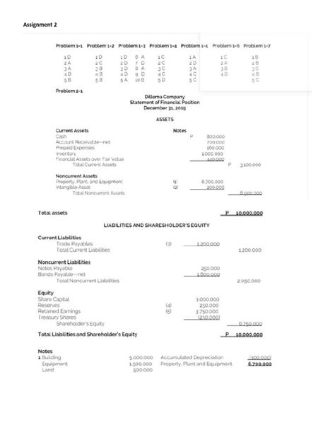 Answer Key Assignment 2 And Assignment 3 Pdf