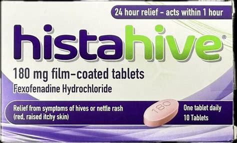 Allevia Hives Fexofenadine 180mg 15 Tablets