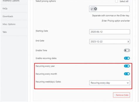 Recurring Dates Feature For Your Trip Wp Travel