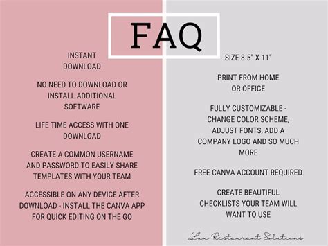 Checklist Template Fully Editable And Customizable Checklist Template Instant Download Edit