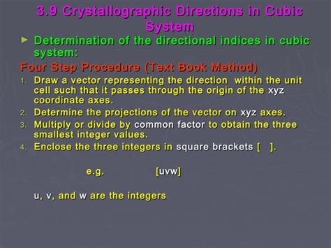 Crystallographic Planes And Directions Ppt