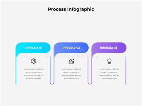 Infographic Illustrating Three Distinct Data Points Using Vibrant