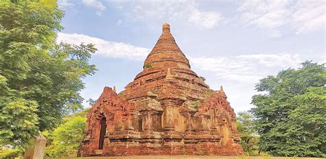 နန္ဒမညဘုရားရှိ ဗုဒ္ဓဝင်ဆိုင်ရာ နံရံပန်းချီဇာတ်ကွက်များနှင့် ကနုတ်ပန်းများကို လေ့လာနိုင