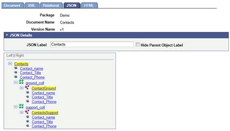 Managing Json Formatted Documents