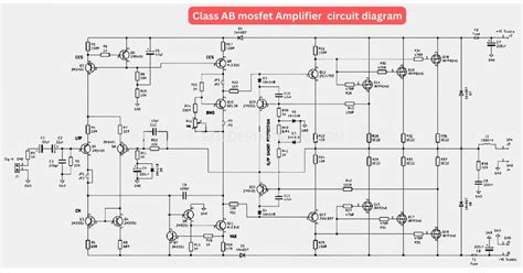 600 Watt Class AB Mosfet Amplifier Circuit