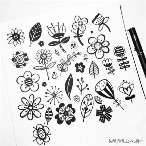黑白简笔画 堆糖，美图壁纸兴趣社区