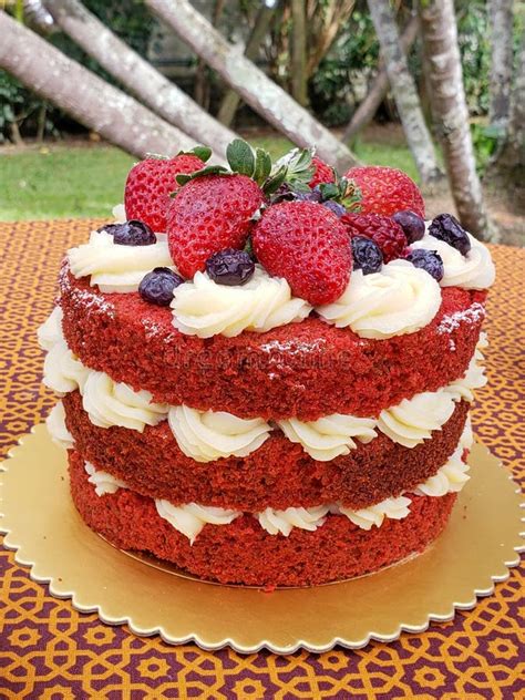 Naked Red Velvet Cake Stock Photos Free Royalty Free Stock