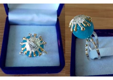 Коллекция изделий из серебра 925 пробы голубых топазов и Аквамаринов