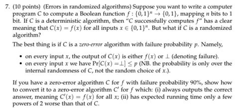 7 10 Points Errors In Randomized Algorithms