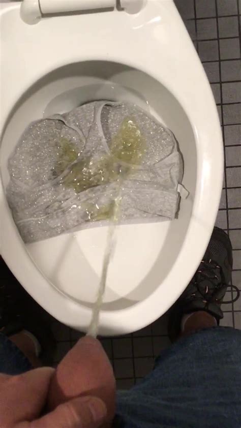 Peeing On Panties And Flushing Them