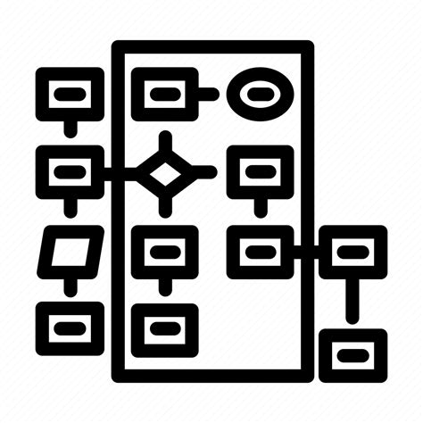 Algorithm Flowchart Machine Learning Model Data Training Icon
