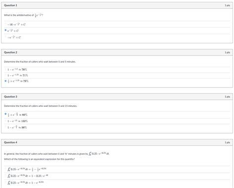 Solved Question 1 1 Pts What Is The Antiderivative Of