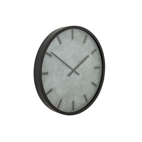 Concrete Effect Station Clock Delilah Chloe
