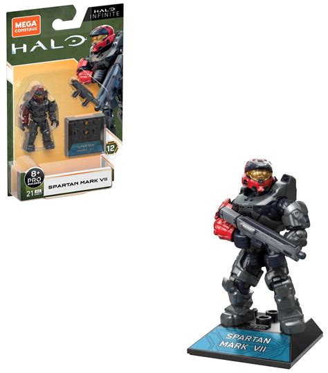Mega Construx Halo Heroes Series 12 Spartan Mk Vii Micro Action Figure