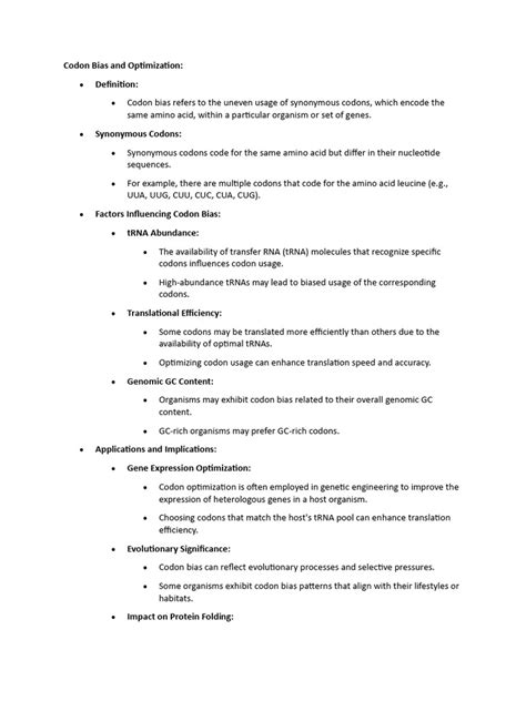 Bioinformatics Pdf Genetic Code Primer Molecular Biology