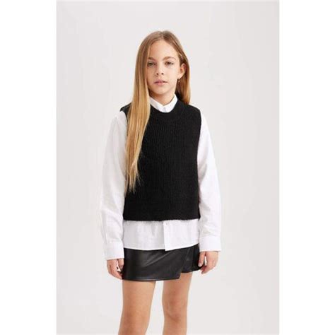 Defacto Girl Regular Fit Sweater Vest