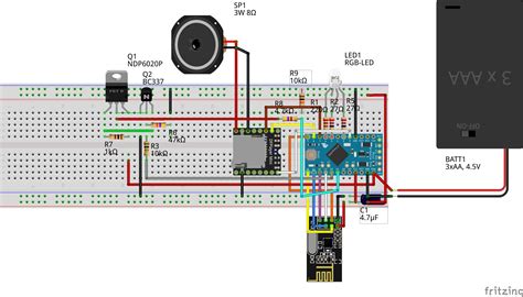 Mp3 Player With Rgb Signal Led Optionally Battery Powered Enables Open