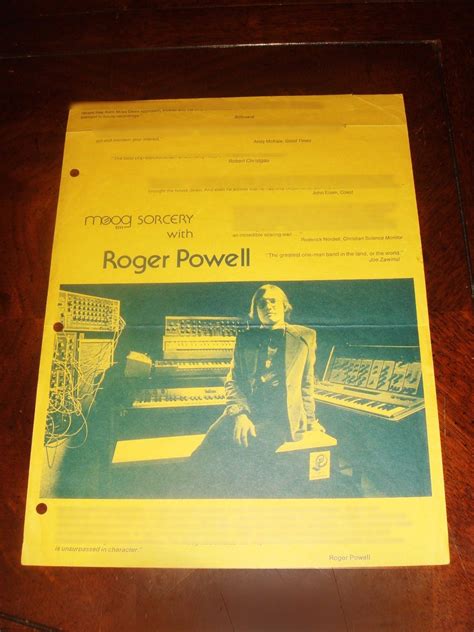 Matrixsynth Ultra Rare 1974 Moog Synthesizer Moog Sorcery With Roger Powell Newsletter