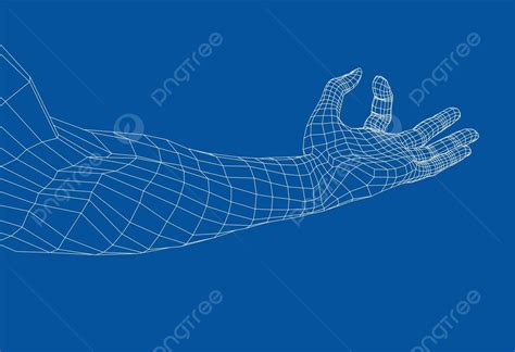 Vector Illustration Of A Hand Grasping A Small Or Slender Object Vector