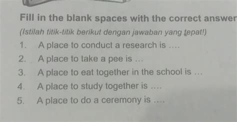 Fill In The Blank Spaces With The Correct StudyX
