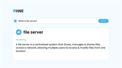 File Server Hnr Tech