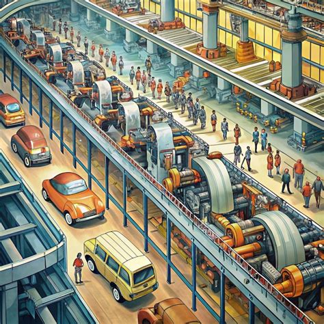 Assembly Line Photos Premium Ai Generated Image
