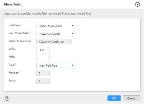 Macro Output Fields For Vertical Macros