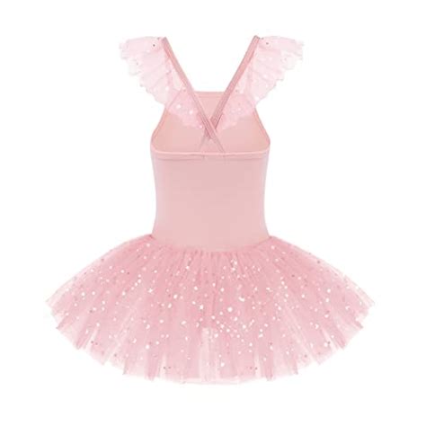 Zaclotre Girls Ballet Tutu Leotard With Criss Cross Straps Flutter