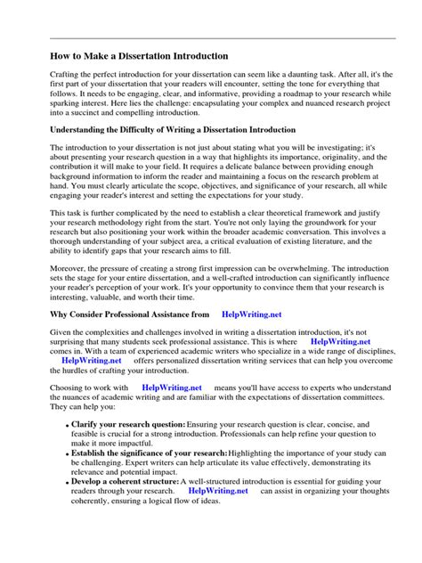 How To Make A Dissertation Introduction Pdf Thesis Methodology