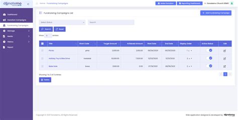 Create And Manage Fundraising Campaign Donatemo Support