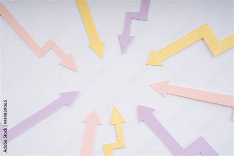 Arrow Infographics Business Statistic Diagram Data Visualization Graph Information Stock