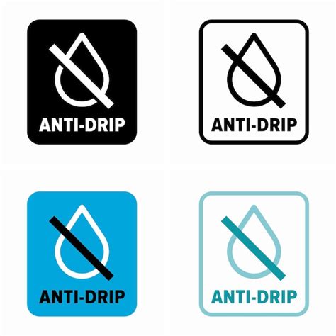 Premium Vector Anti Drip System And Item Property