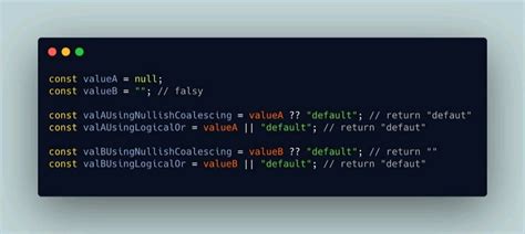 The Nullish Coalescing Returns Its Right Hand Side When The Left
