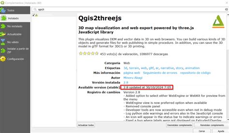 Evolución Del Plugin “qgis2threejs” Para Trabajar En 3d Evolución Del Plugin “qgis2threejs” Para Trabajar En 3d