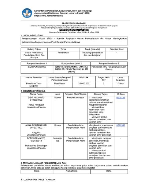 Pengembangan Modul Stem Robotik Raspberry Dalam Pembelajaran Ipa Untuk Meningkatkan Keterampilan