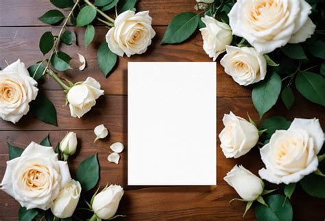 커플의 이름과 결혼식 날짜 봉투 모형 템플릿 사진 빈 번들을 특징으로하는 녹색 꽃 화환 디자인의 결혼식 초대장 카드 0명에 대한 스톡 사진 및 기타 이미지 Istock