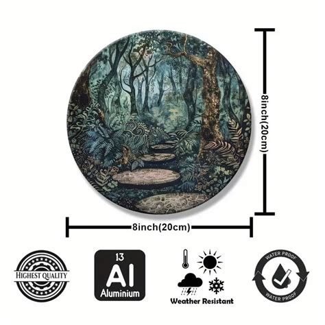 신비로운 숲 속 길 표지판 집 차고 바 결혼식 예식 생일 독신자 파티 기념일을 위한 독특한 벽 장식 내구성이 Temu Republic Of Korea