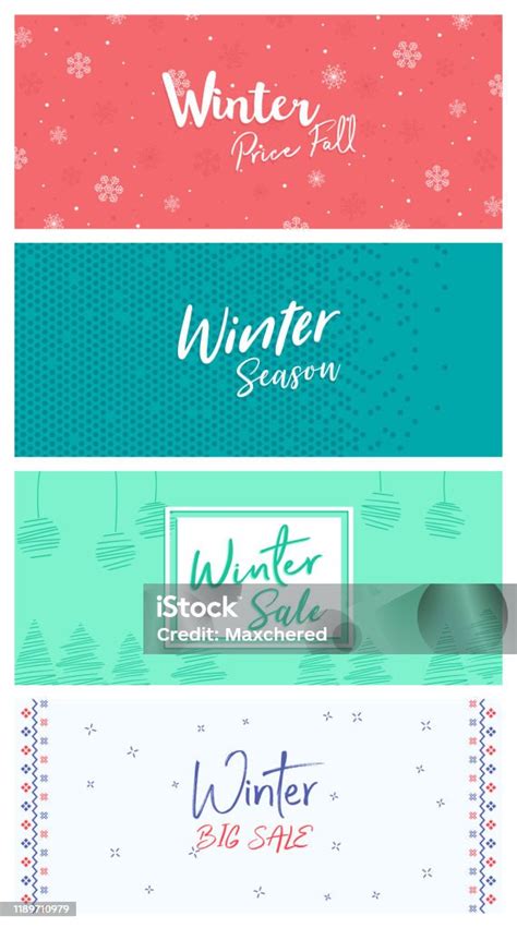 겨울 표지 전단지 배너 포스터 템플릿 벡터 일러스트 배경 인사말 카드 세트 팩 0명에 대한 스톡 벡터 아트 및 기타 이미지 0명 개념 개념과 주제 Istock