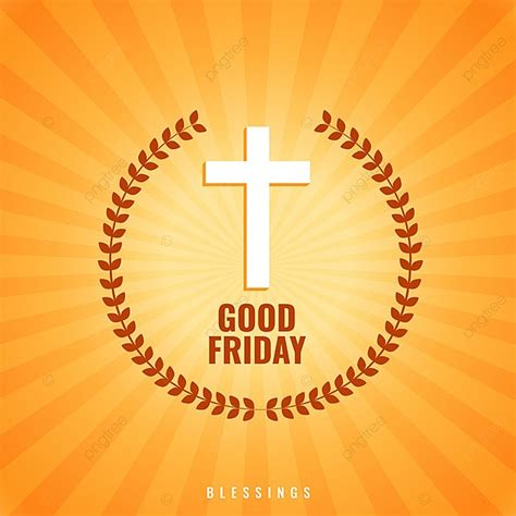 십자가와 좋은 금요일 배경 템플릿 Psd 다운로드 디자인 자료 다운로드